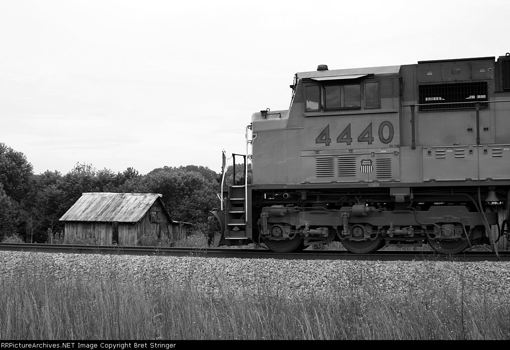 UP 4440 in B&W
